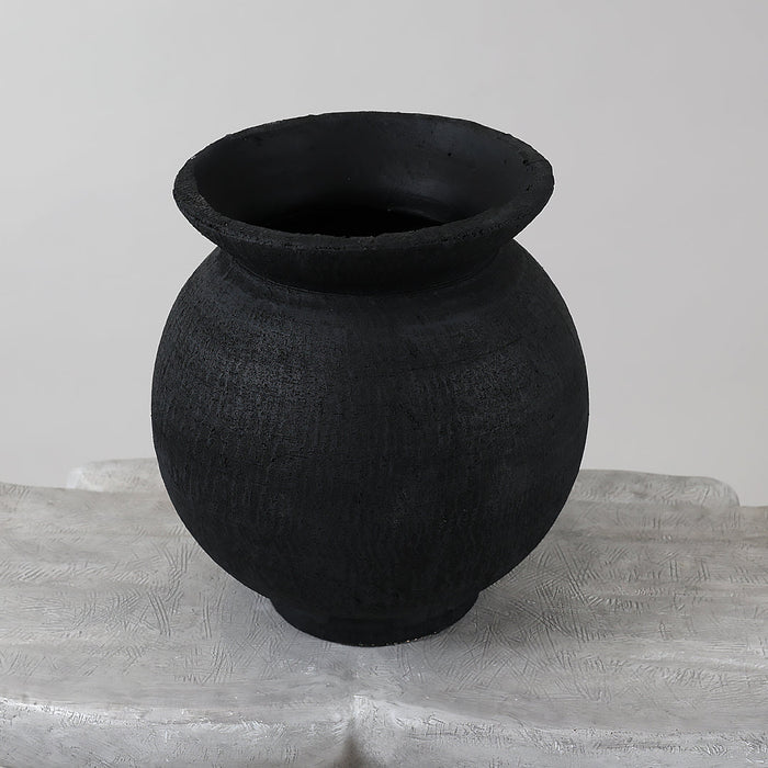 Jet Terracotta Vase